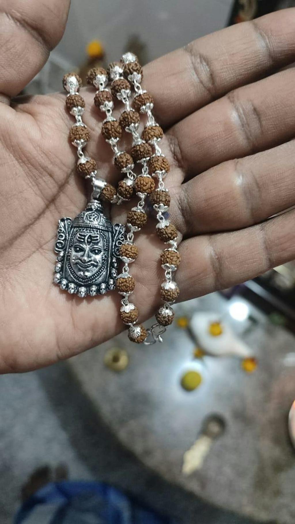Silver Plated Mahakal Rudraksha Mala – Japam