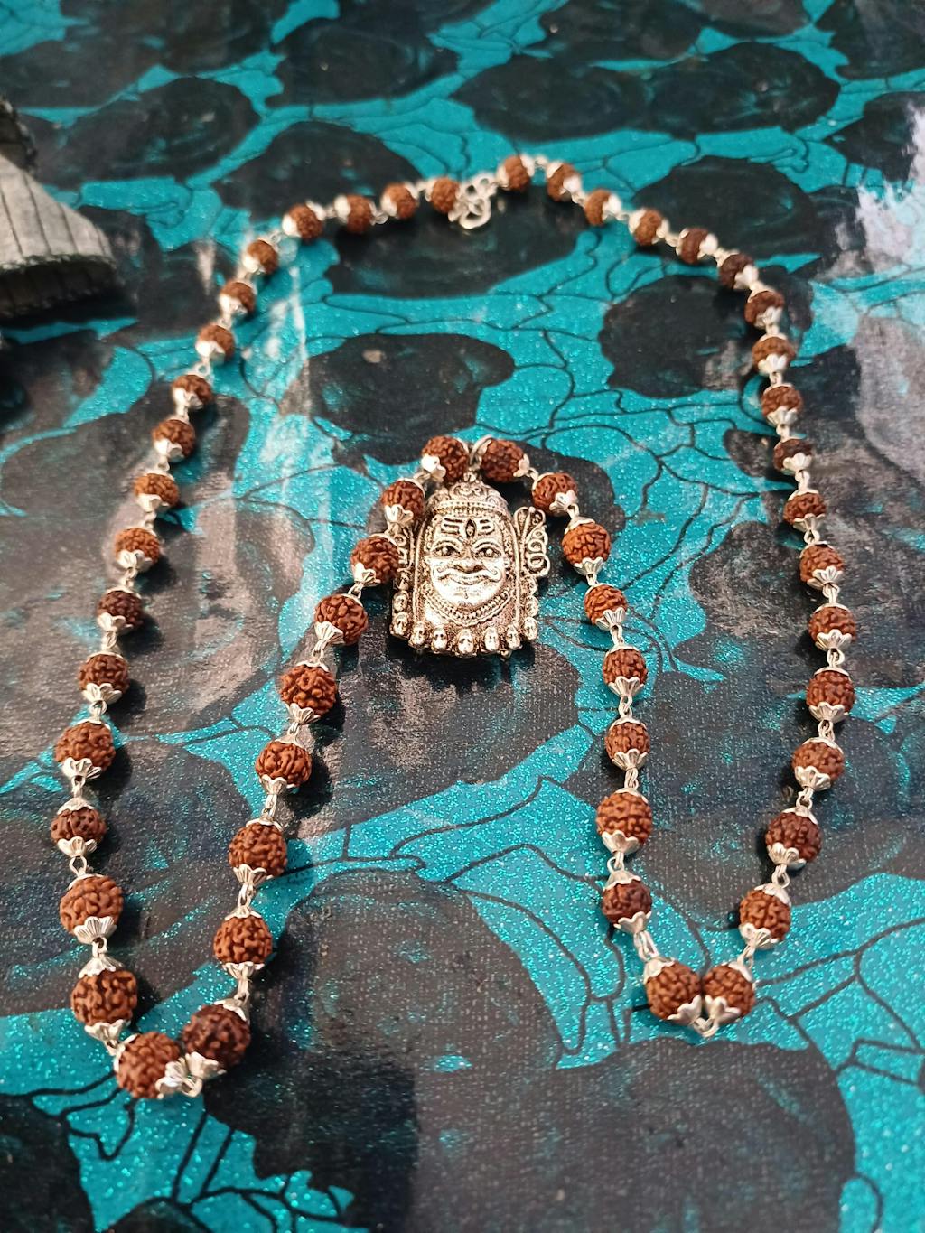 Silver Plated Mahakal Rudraksha Mala – Japam