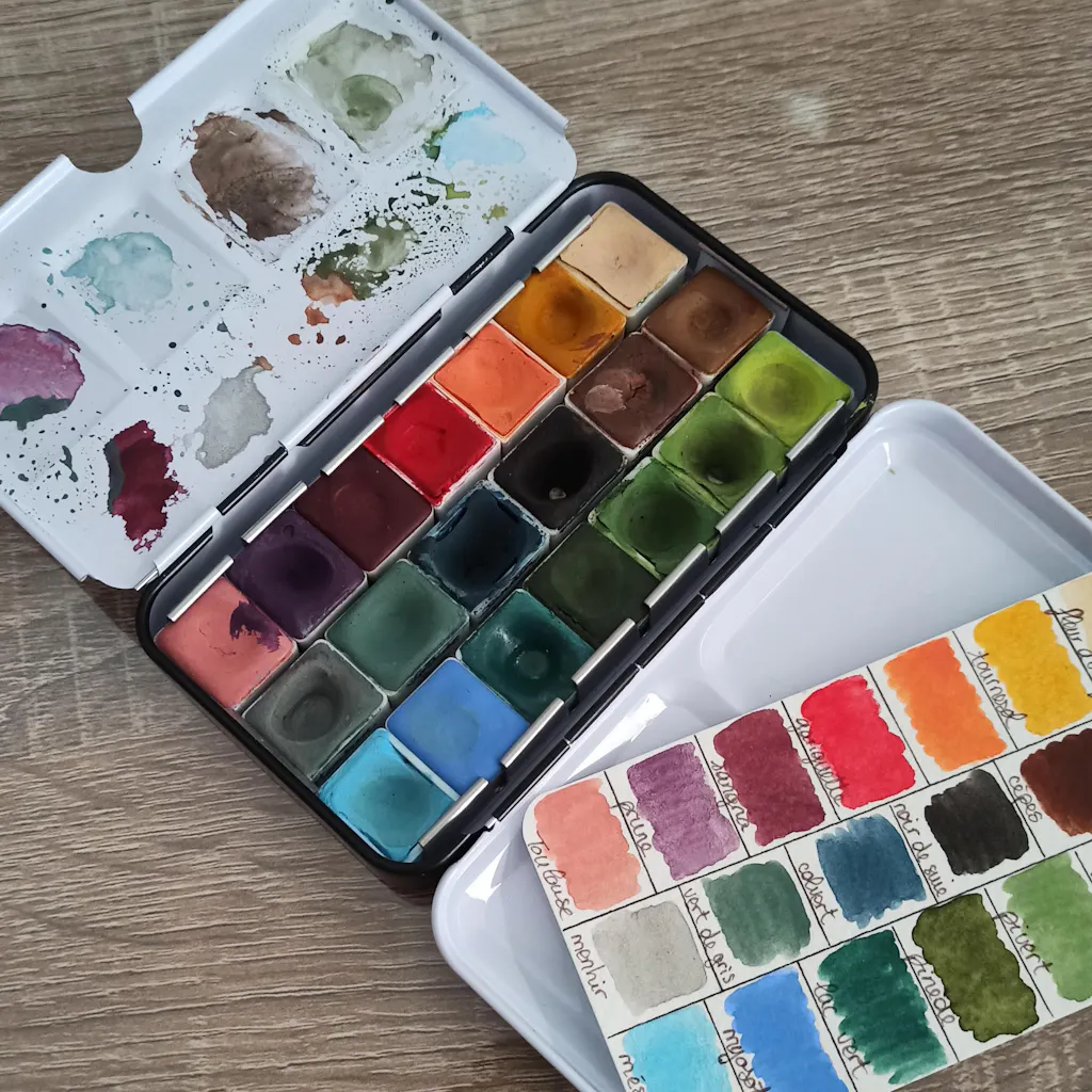 Boîte en métal, 12 places et + – Jardin d'Aquarelles