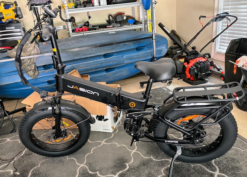 X-Hunter Full Suspension Folding Fat Tire Electric Bike | Jasion eBike