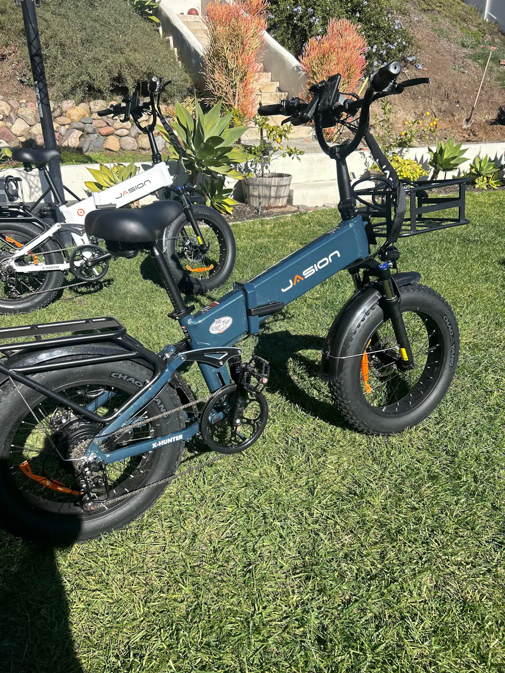 X-Hunter Full Suspension Folding Fat Tire Electric Bike | Jasion eBike ...