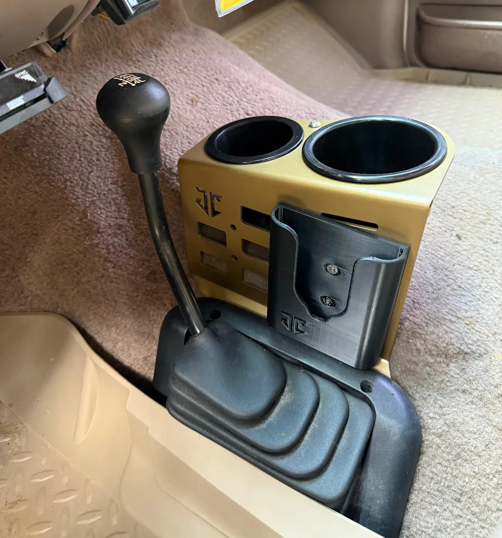 Heavy-Duty Ford F-Series AUTO Shifter Mounted Cup Holder – JC Customs