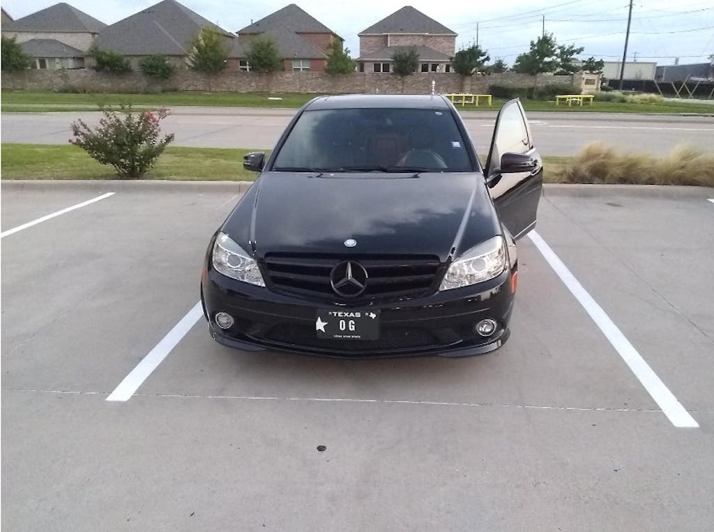 2008-2014 Benz C Class W204 W/LED Emblem C300/C350 Chrome Front Bumper ...