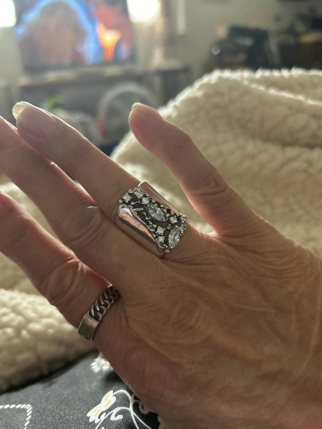 Sterling Silver CZ Shield Ring – Jean Rachel Jewelry