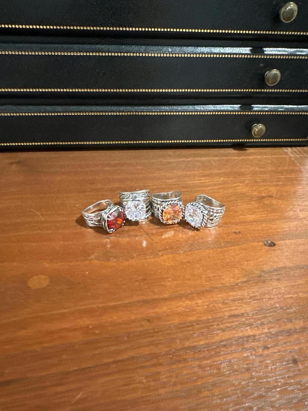 Bold Sterling Silver Octagon Smokey CZ Ring – Jean Rachel Jewelry