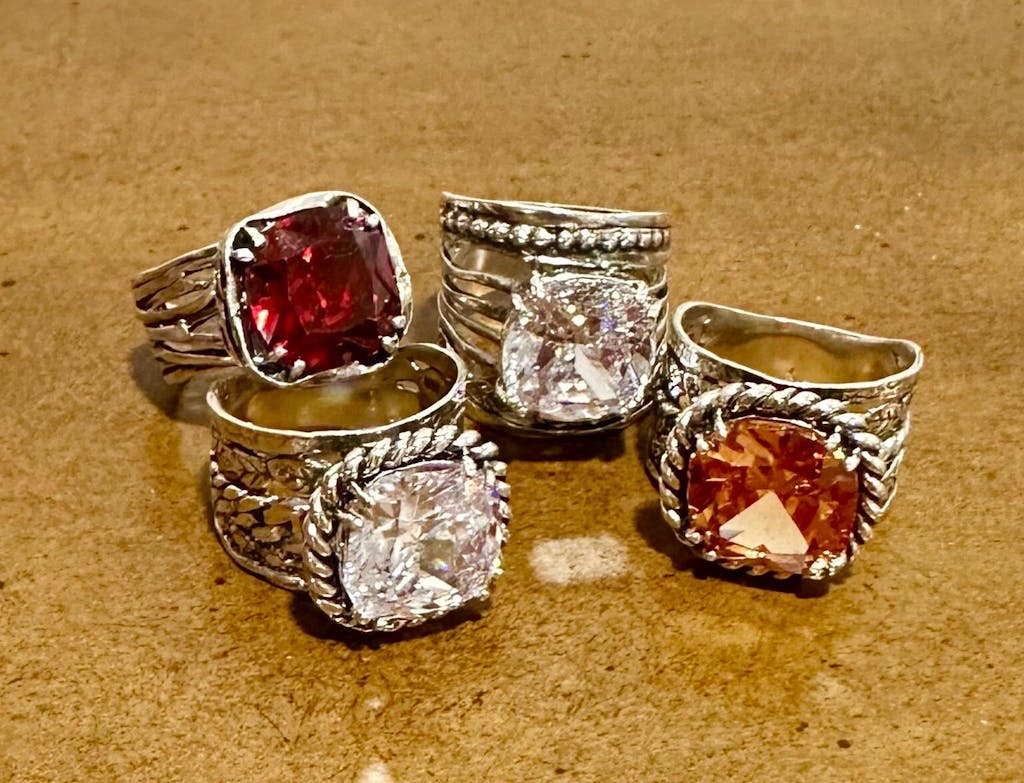 Bold Sterling Silver Octagon Smokey CZ Ring – Jean Rachel Jewelry