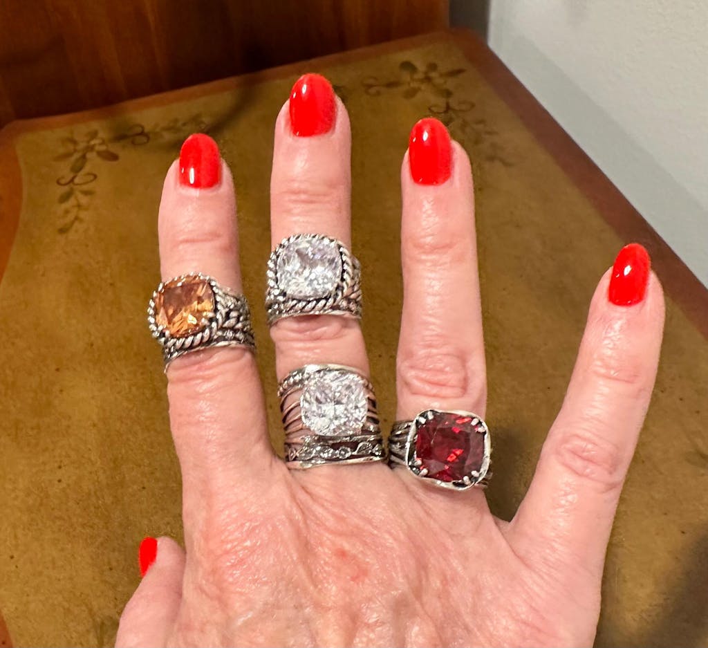 Bold Sterling Silver Octagon Smokey CZ Ring – Jean Rachel Jewelry