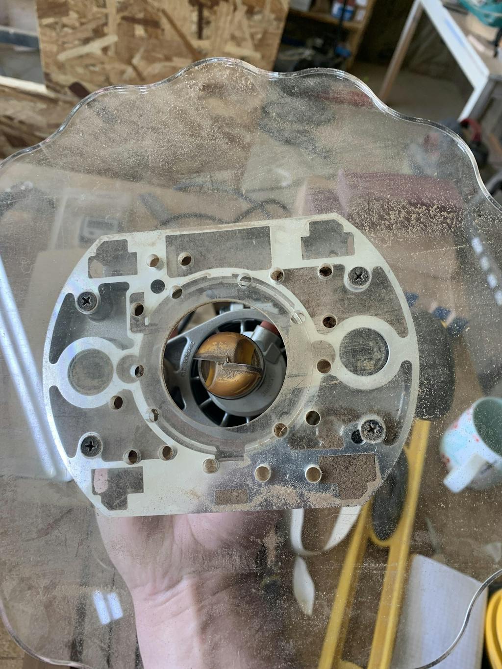 Universal Router Base Plate (Clear Acrylic) — Jeff Mack Supply