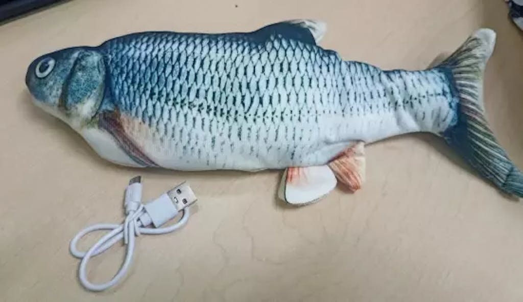 Interactive Cat Toys USB Rechargeable Fish For Cats