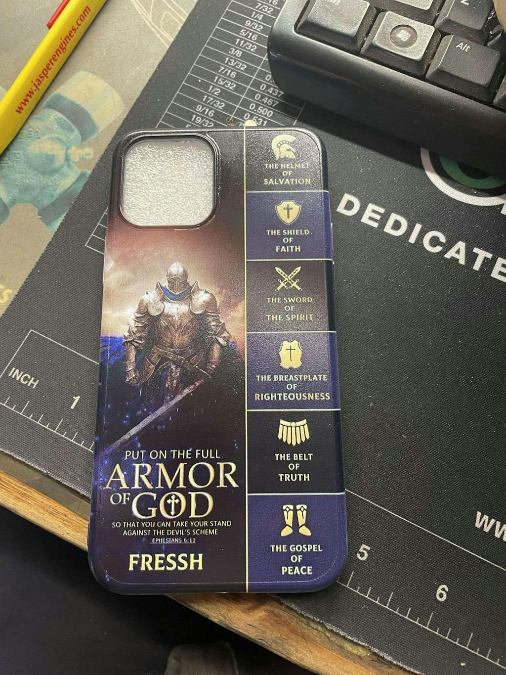 Put On The Full Armor Of God | Personalized Clear Silicone Phone Case ...