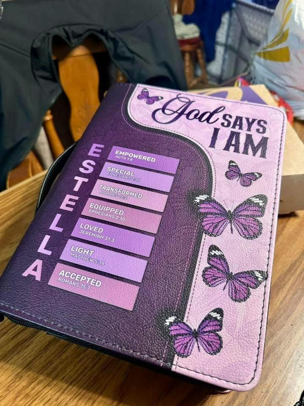 Jesuspirit | Personalized Bible Cover With Handle | Spiritual Gift For