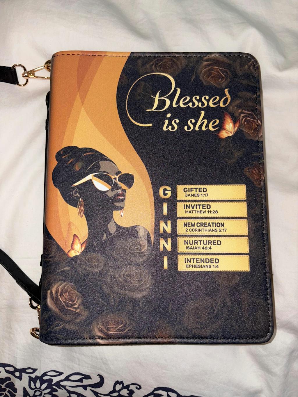 Jesuspirit | Personalized Bible Cover With Handle | Spiritual Gift For