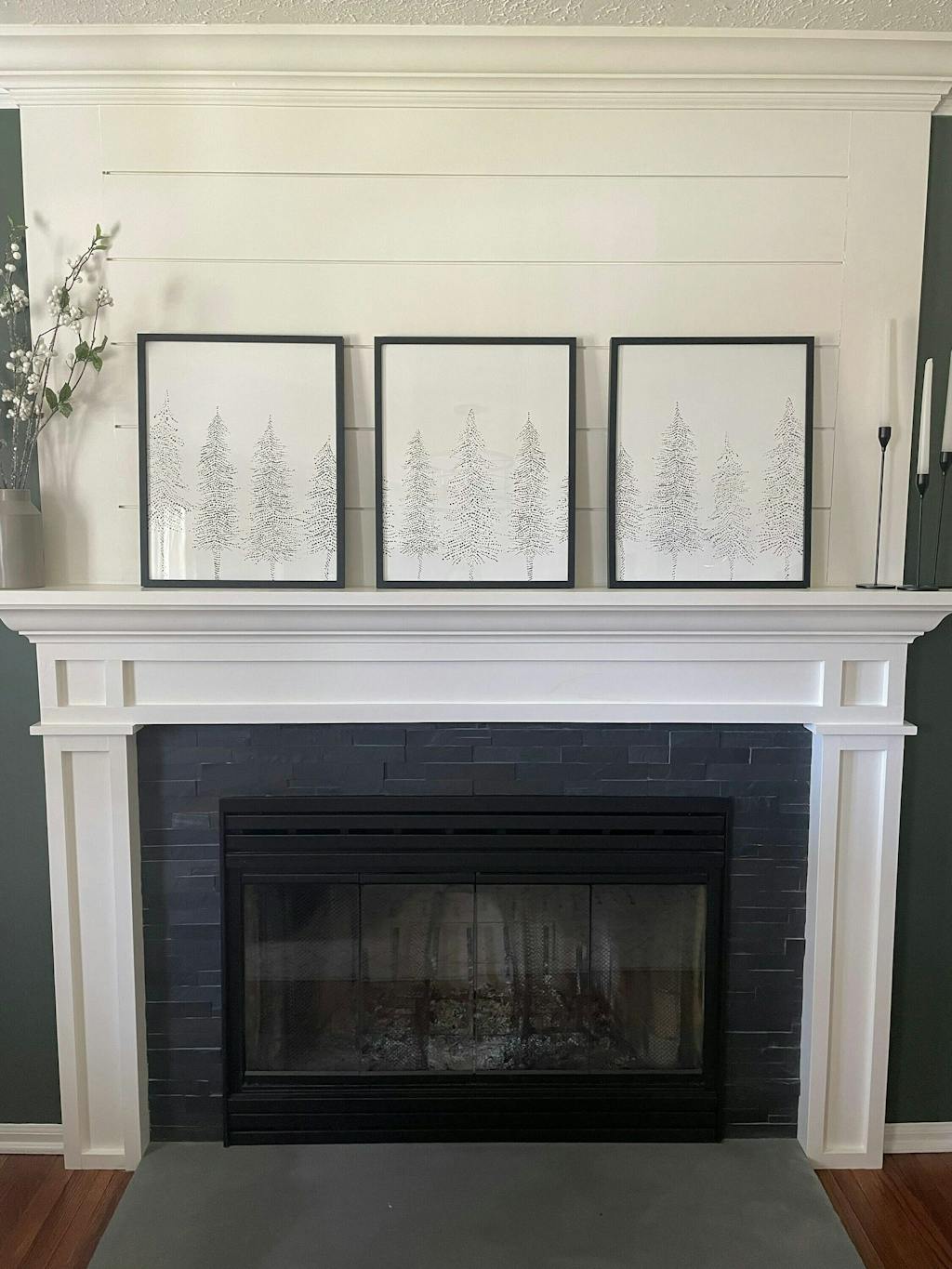 Minimalist Pine Tree Line - Set of 3 - Art Prints or Canvases | Jetty Home