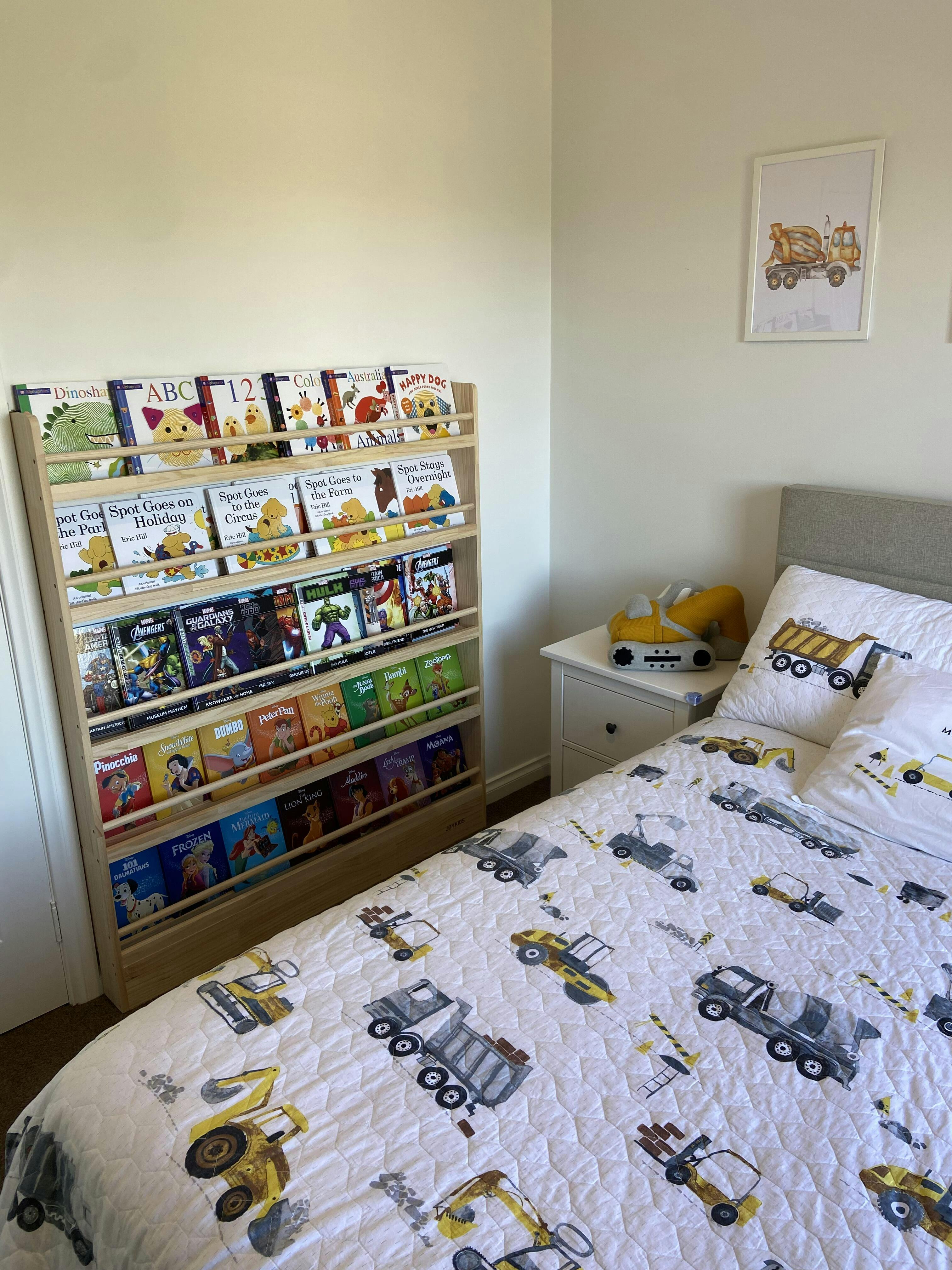 Front Facing Bookshelf with 5 Tier (Version 2)- SolidWood – JoyKids