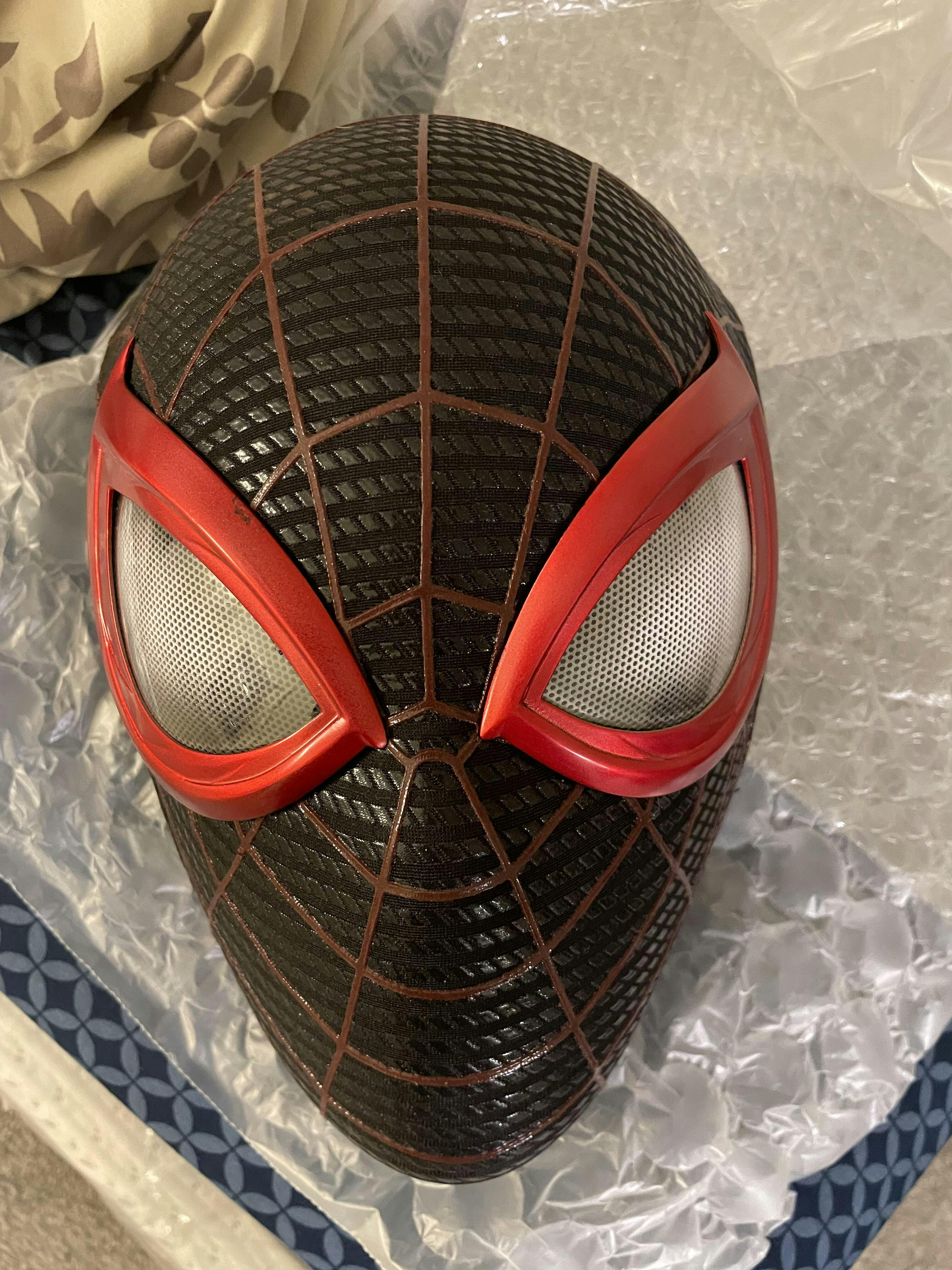 PS5 Spidey Mask with Faceshell and Lenses Wearable Video Game Prop Rep ...