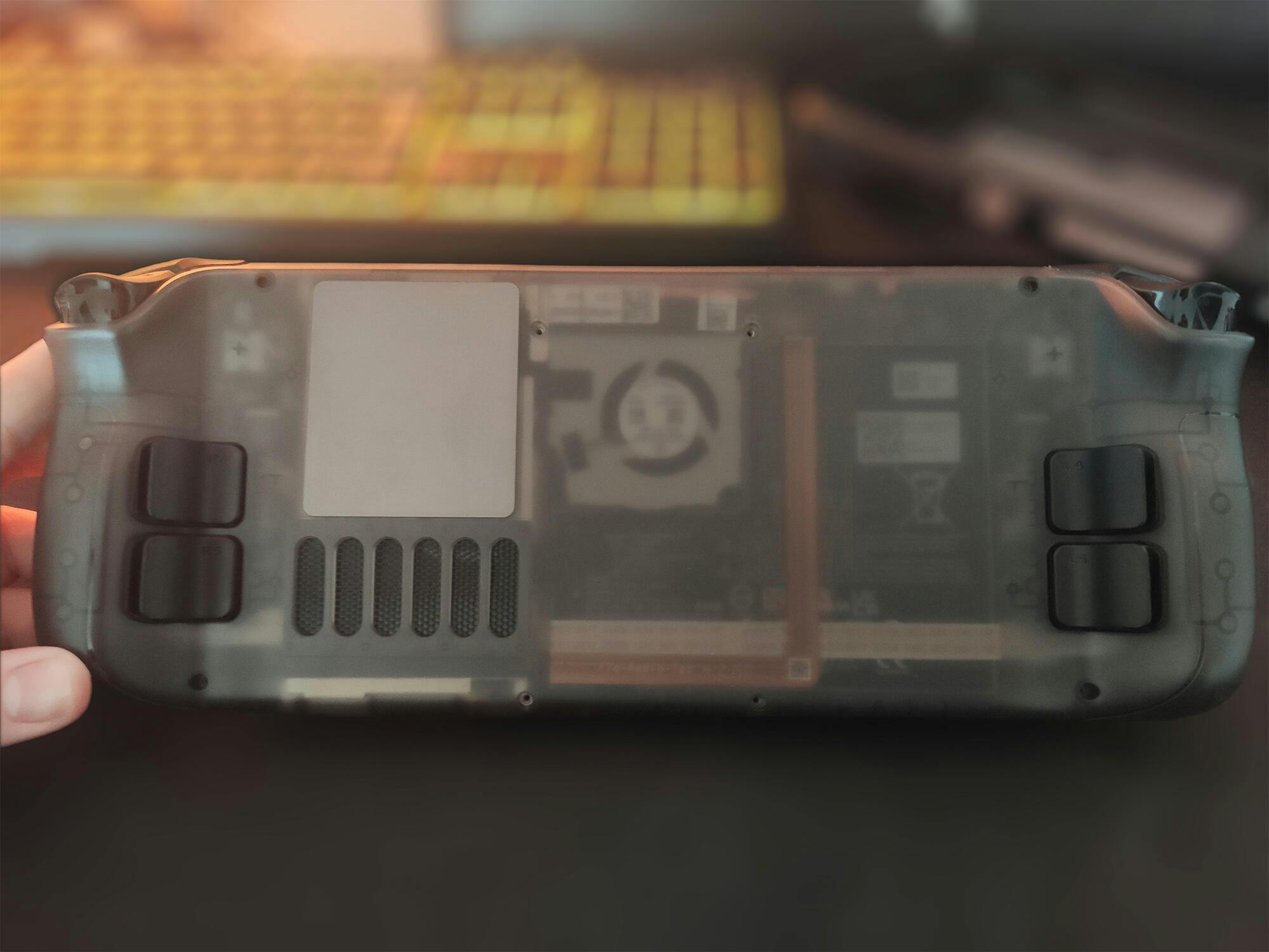 Transparent Back Plate for Steam Deck PC0106
