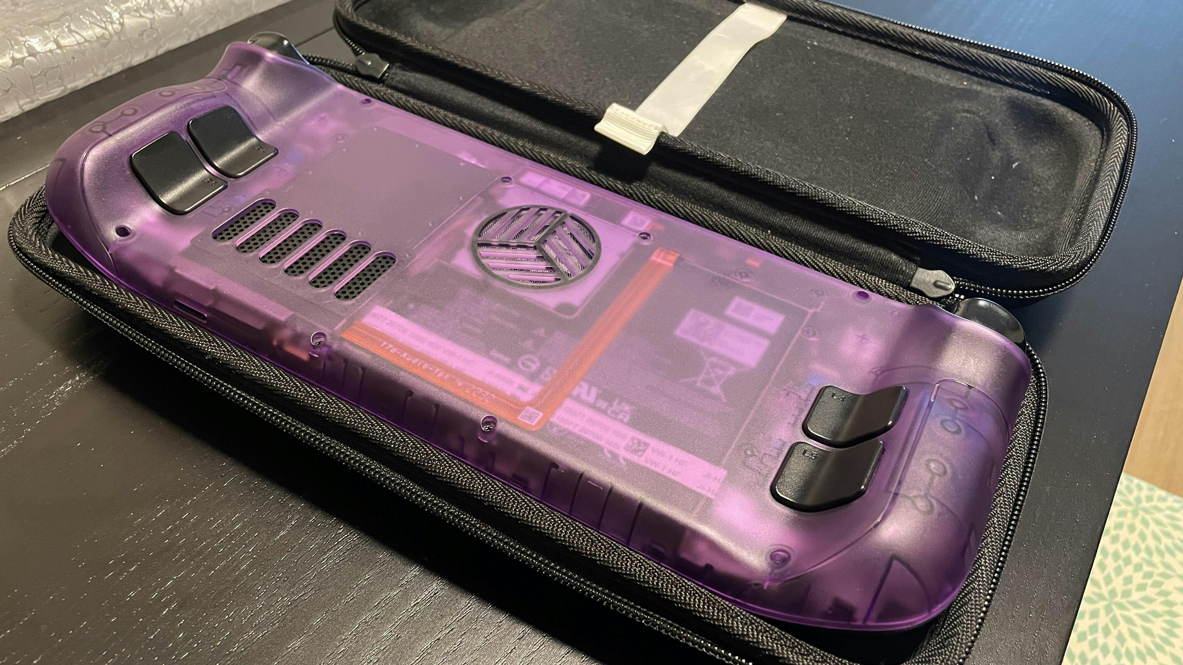 Transparent Back Plate for Steam Deck PC0106 RGB & Vents