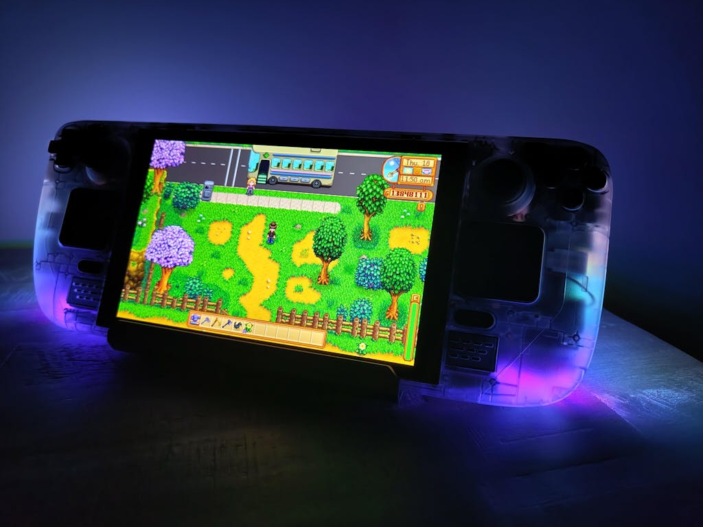 Transparent Back Plate for Steam Deck RGB & Vents