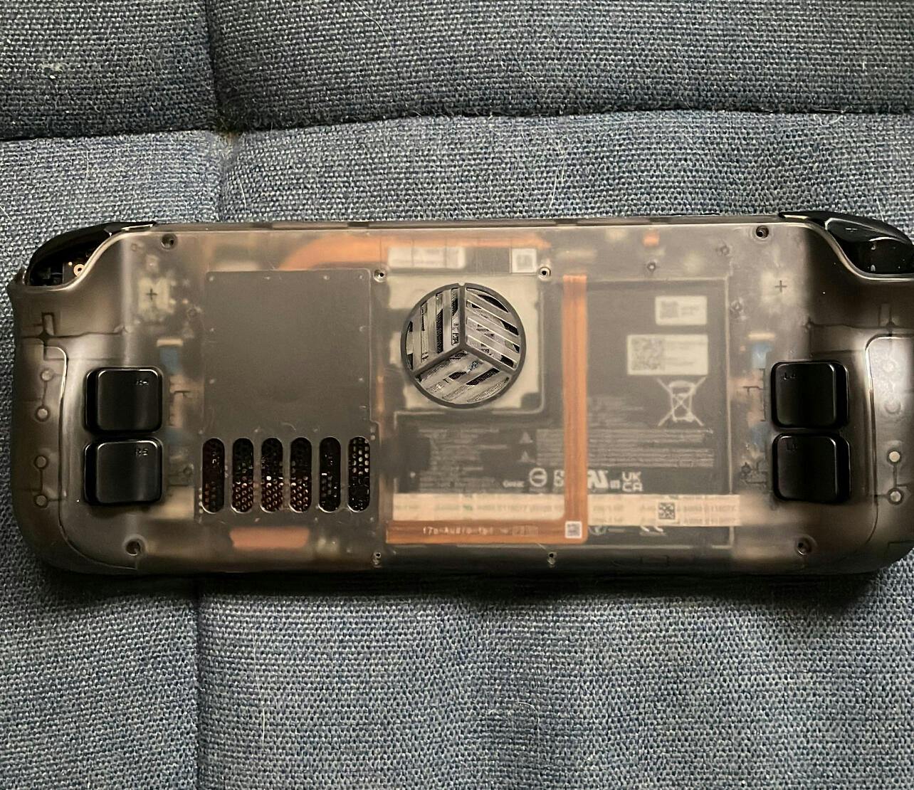 RGB & Vents Transparent Back Plate for Steam Deck/OLED