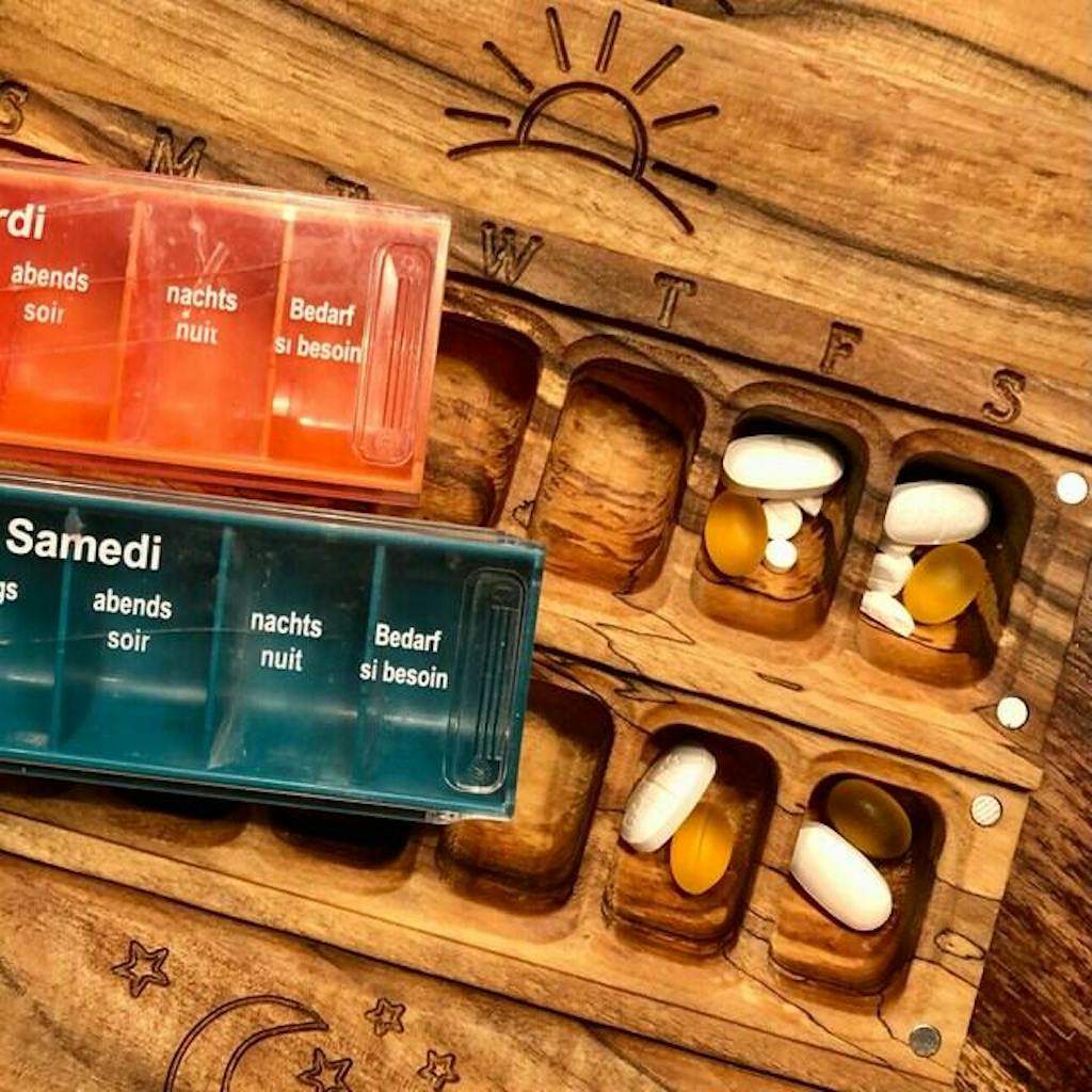 3 Times a Day Weekly Pill Organizer - Morning-Lunch-Evening – JTNLAB