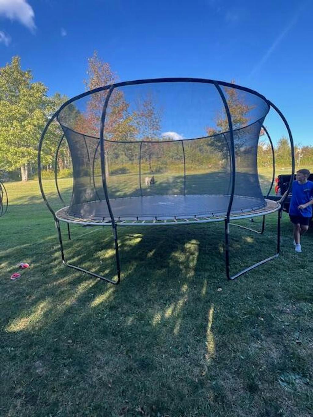 Jumpzylla 16FT Trampoline with Enclosure & Double Color Pad Cover ...