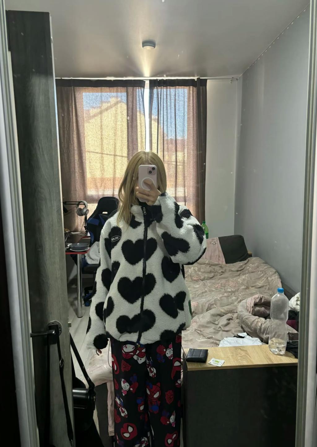 Fluffy Heart Double Sided Jacket – Juneptune