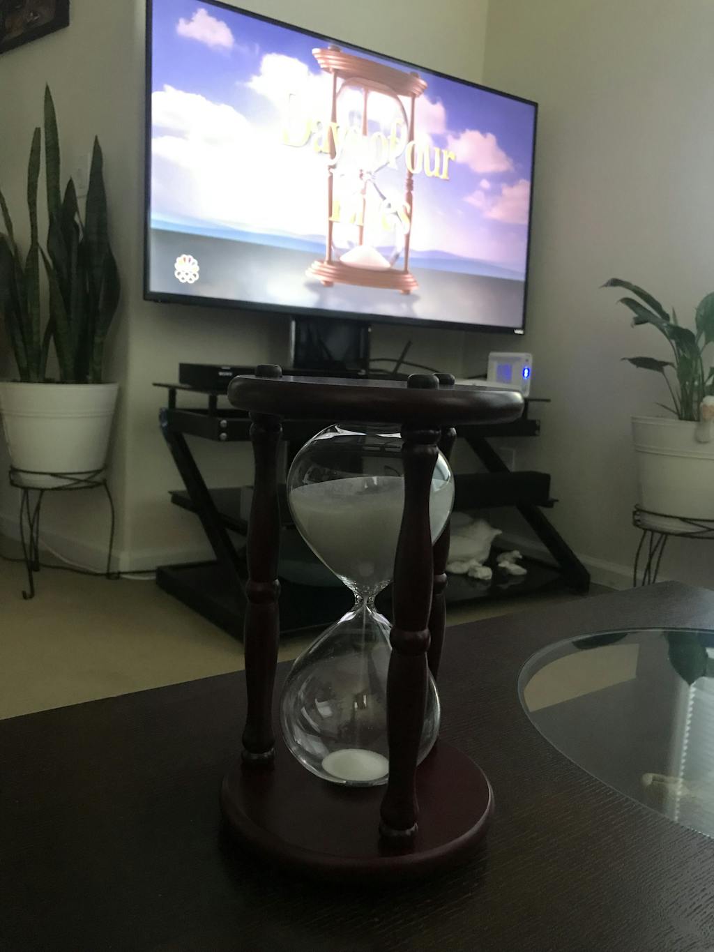 Cherry Hourglass With White Or Swirled Natural Sand 60 Minute Justhourglasses