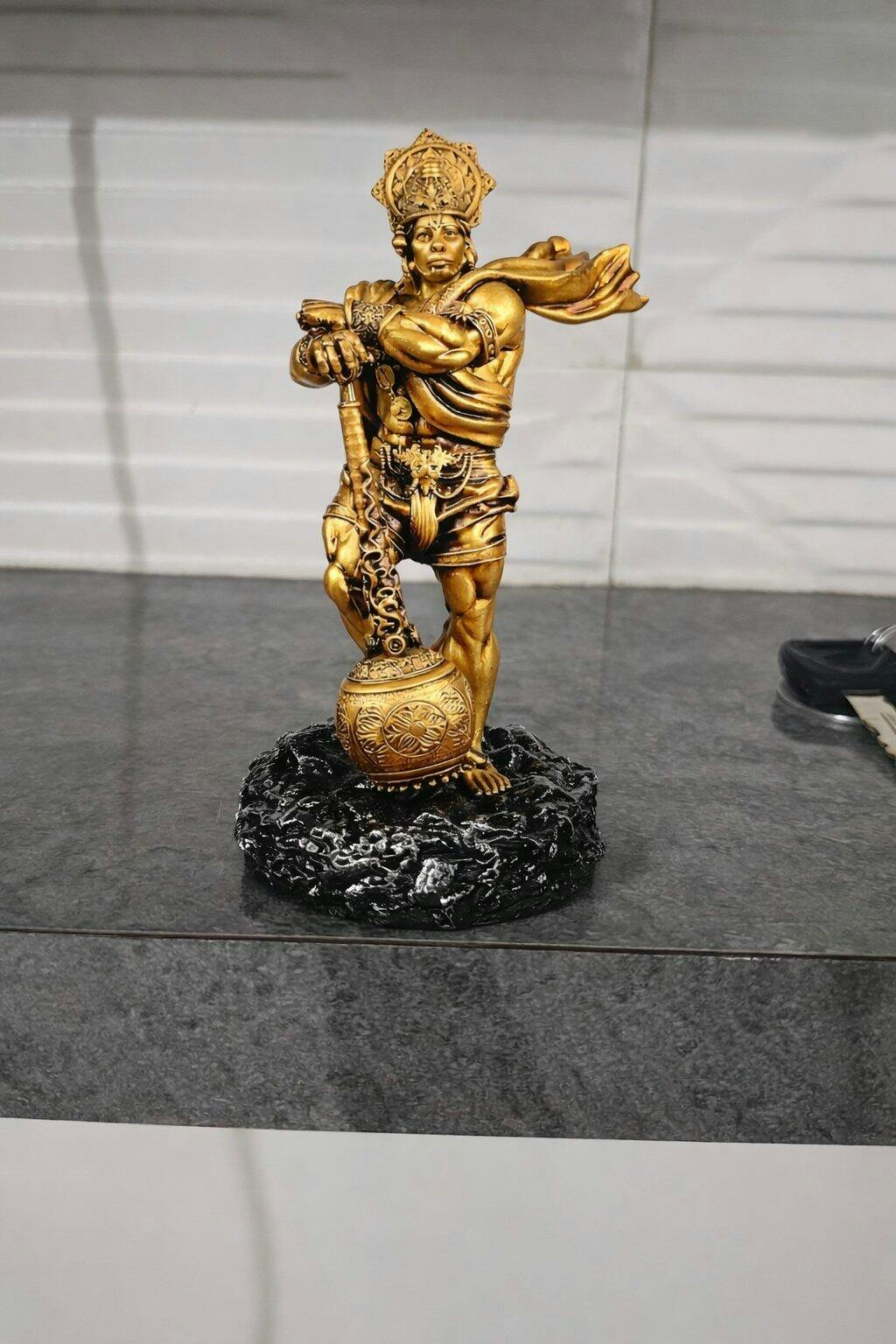 Bahubali Hanuman Ji For Car Dashboard & Work Desk – KalaCraft