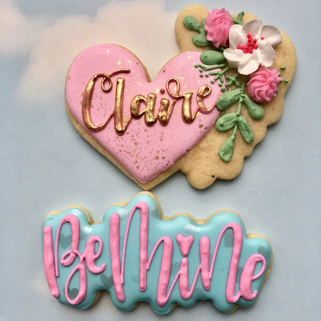 Be Mine Hand Lettered Cookie Cutter – KaleidaCuts