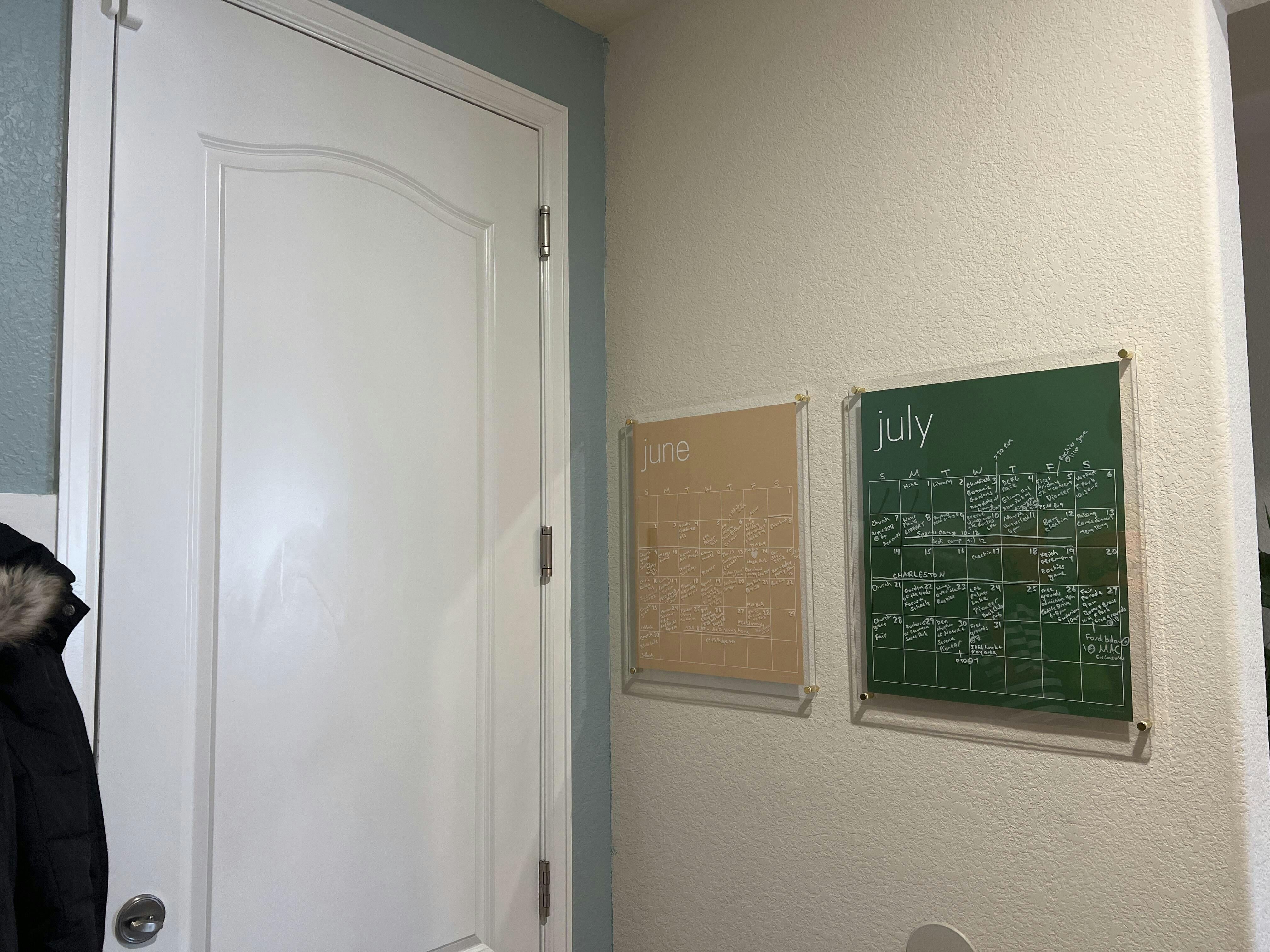 Reusable Large Wall Calendar in Navy Blue | 16 x 20 inches | Undated ...