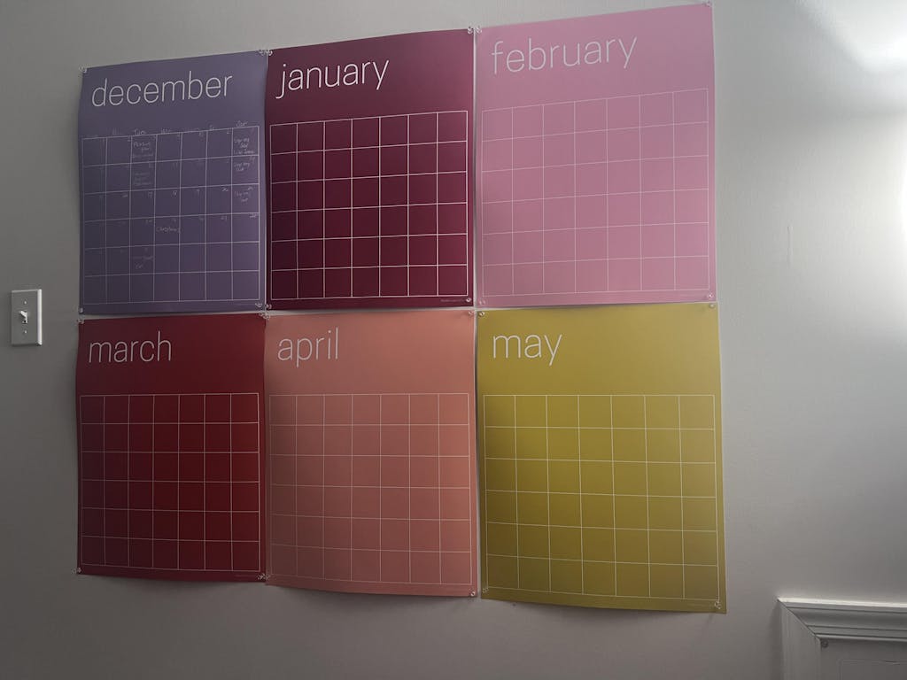 Reusable Rainbow Kaleidoscope Living Large Wall Calendar – Kaleidoscope ...