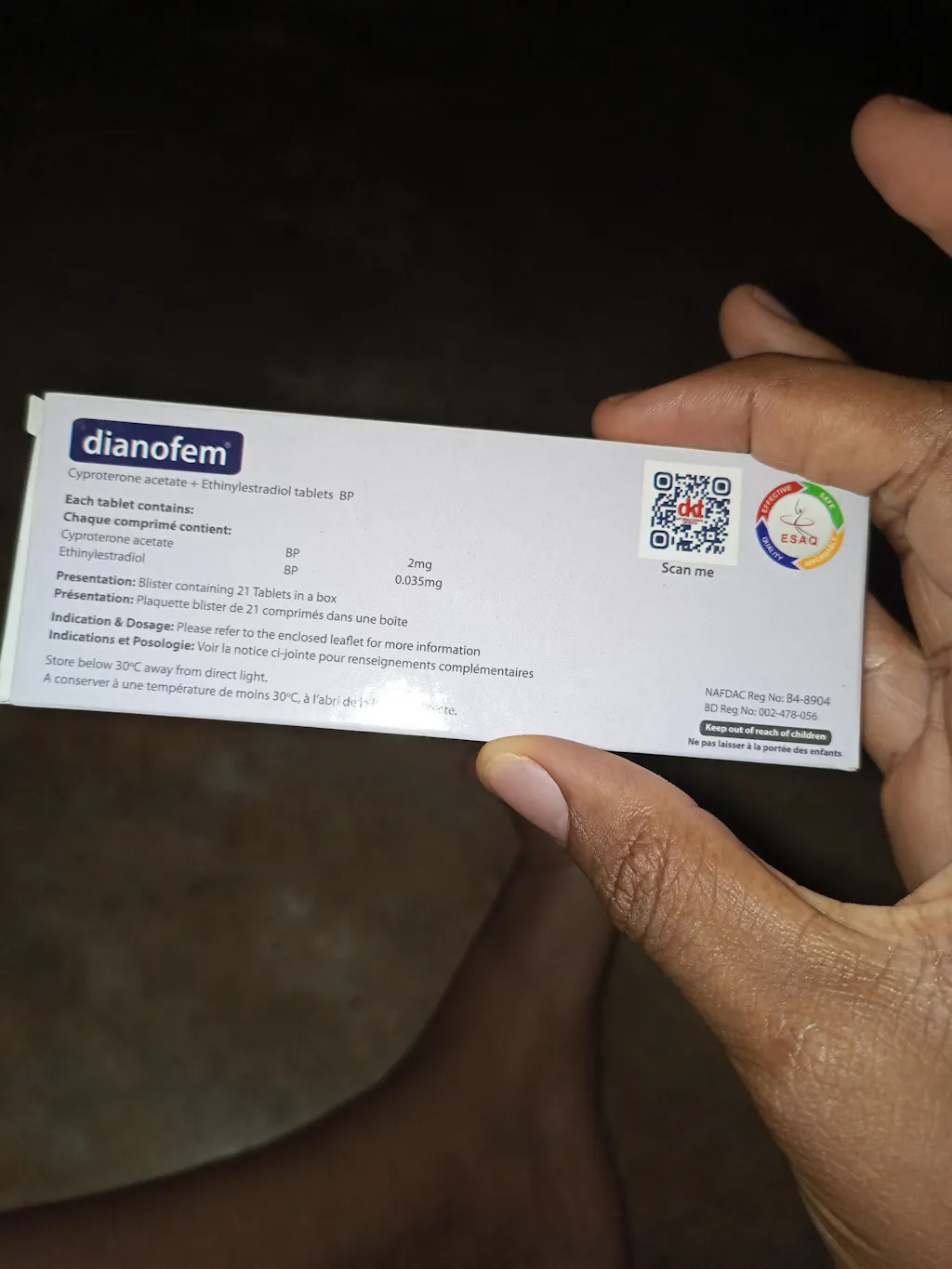 Dianofem Beauty Pill Cyproterone Acetate & Estrogen Ethinylestradiol