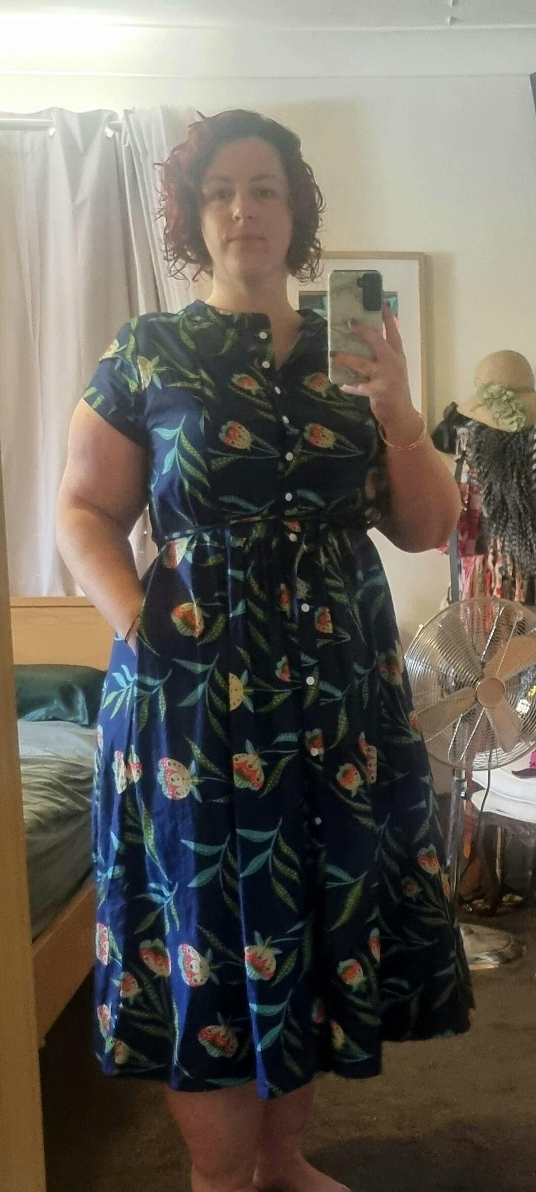 Retro 50's Style Cotton Midnight Reverie Dress | Karma East Australia