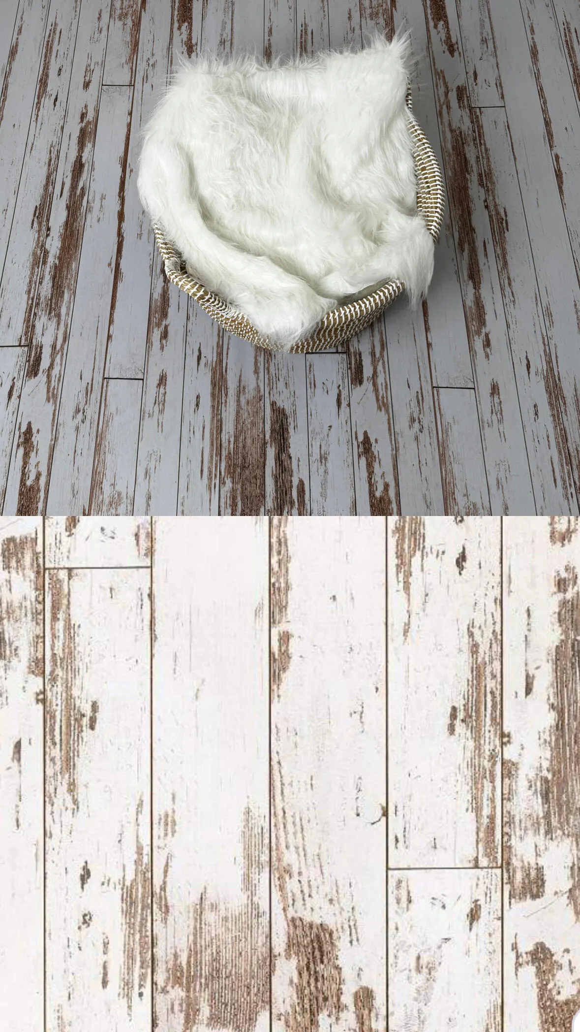 Shop Discount Kate retro white wood rubber floor Mat AU