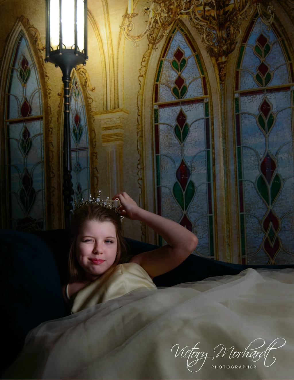 Kate Castle Vintage Rose Palace Architecture Backdrop for Photography