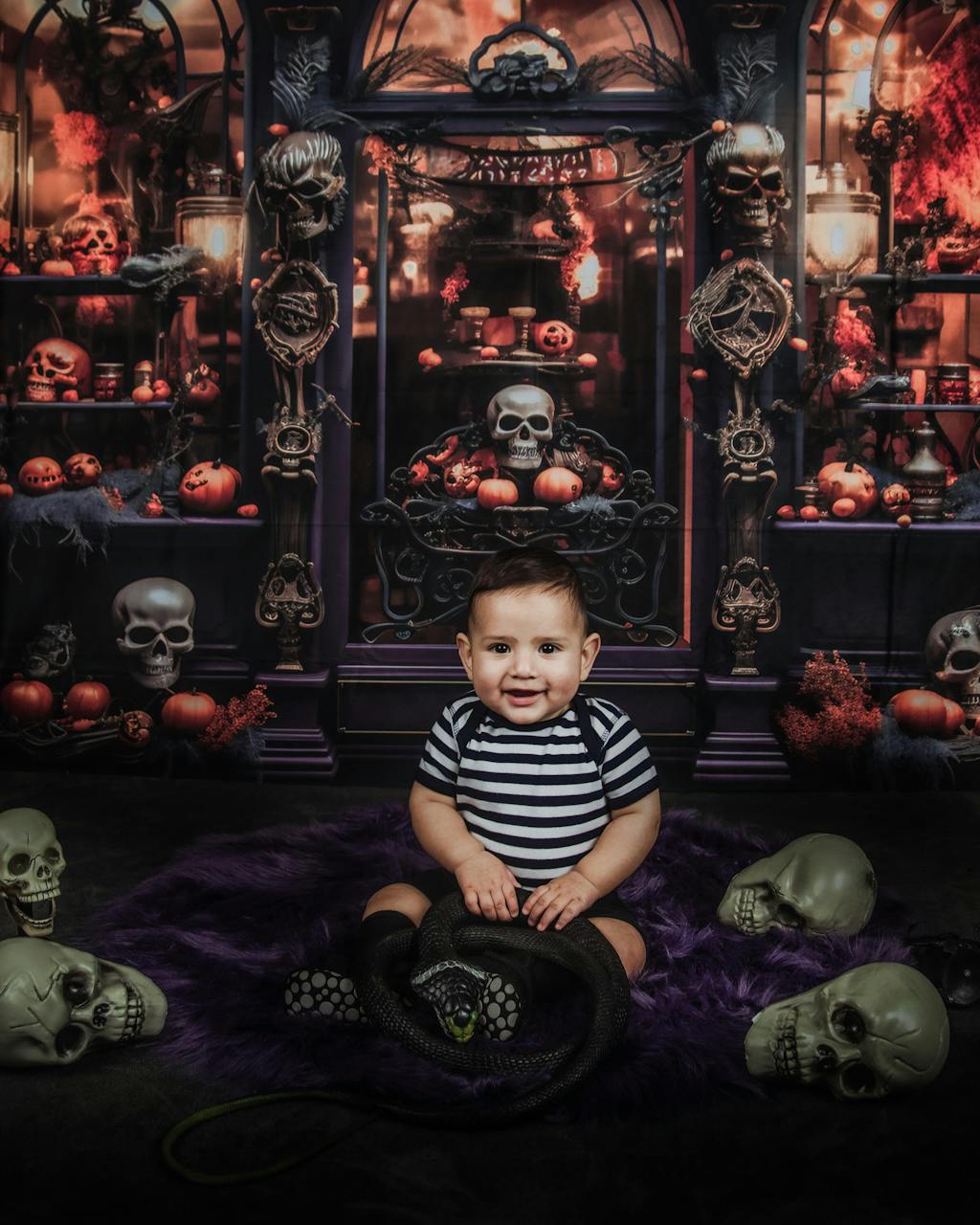 Gothic Haunted Halloween Display Backdrop
