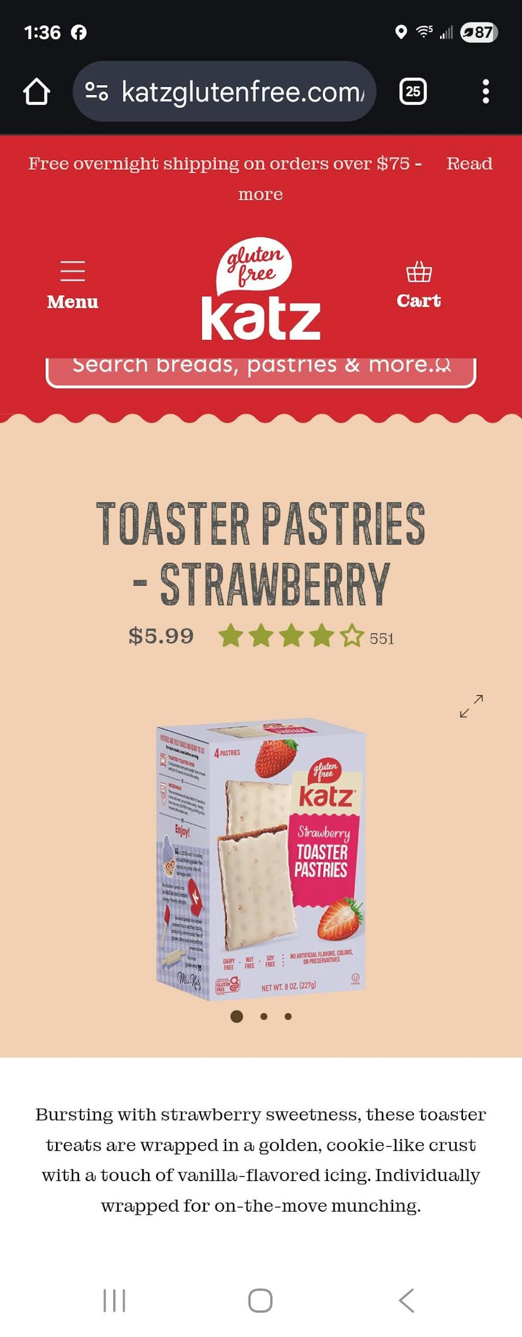 Strawberry Toaster Pastries | Katz | Gluten Free Bakery – Katz Gluten Free
