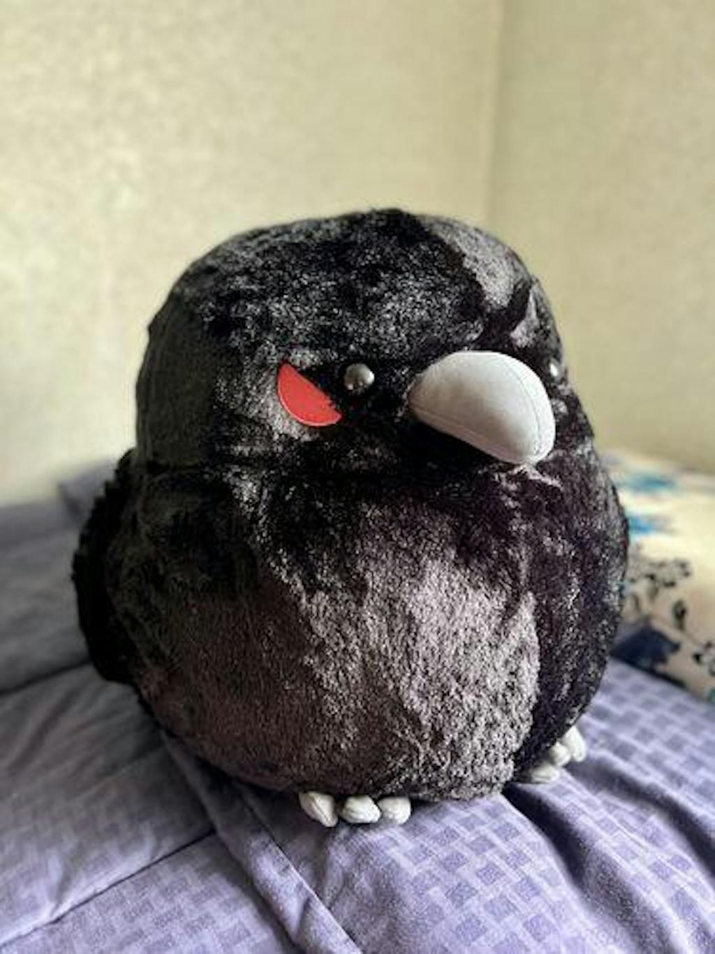 Round Chonky Sparrow Raven Crow Bird Plushies – Kawaiies