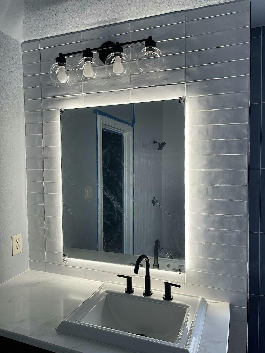 Backlit Mirror Bathroom, Led Mirror for Bathroom Mirror with Lights ...