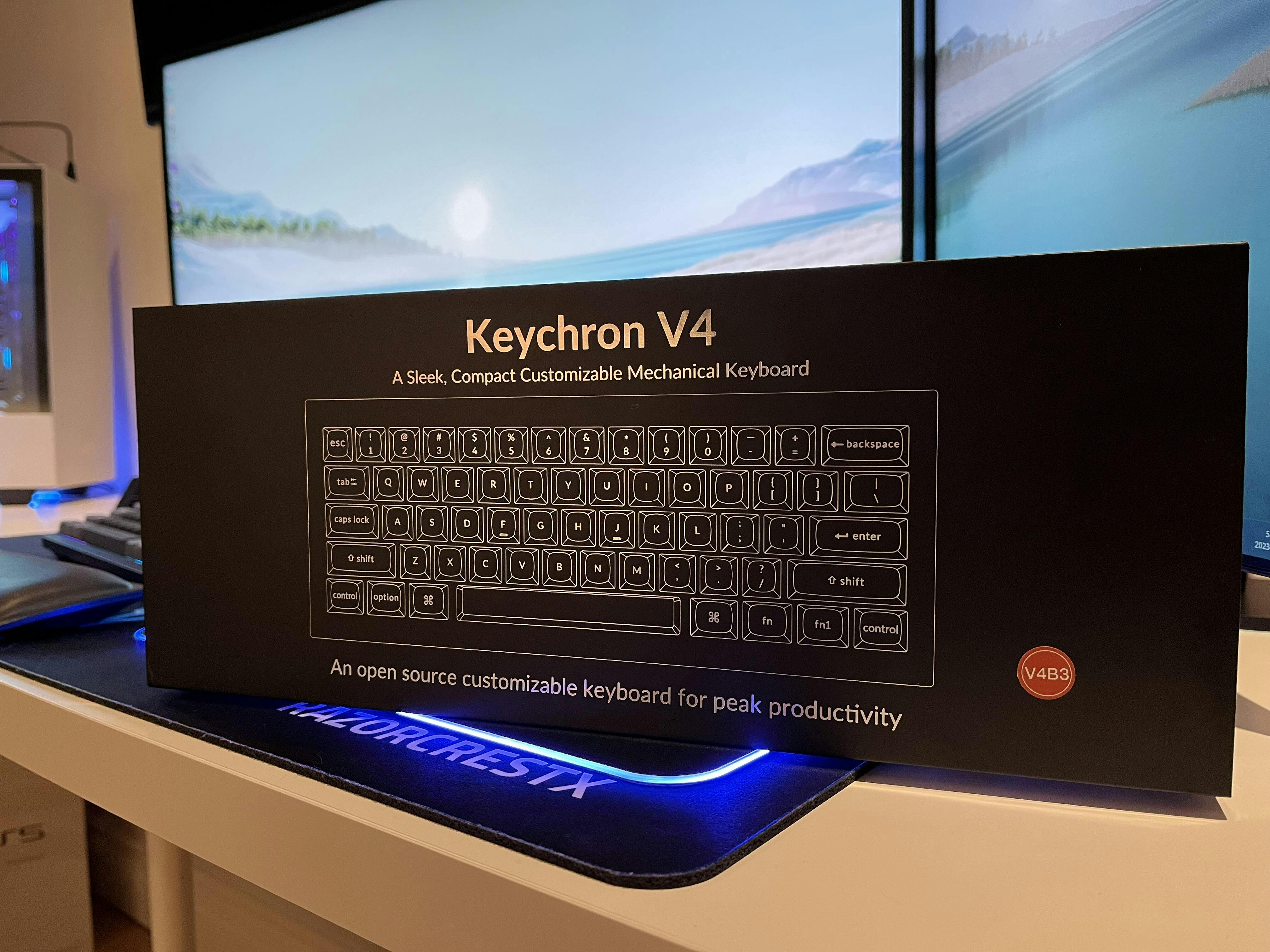 Keychron V4 QMK Custom Mechanical Keyboard (US ANSI Layout) – Keychron ...