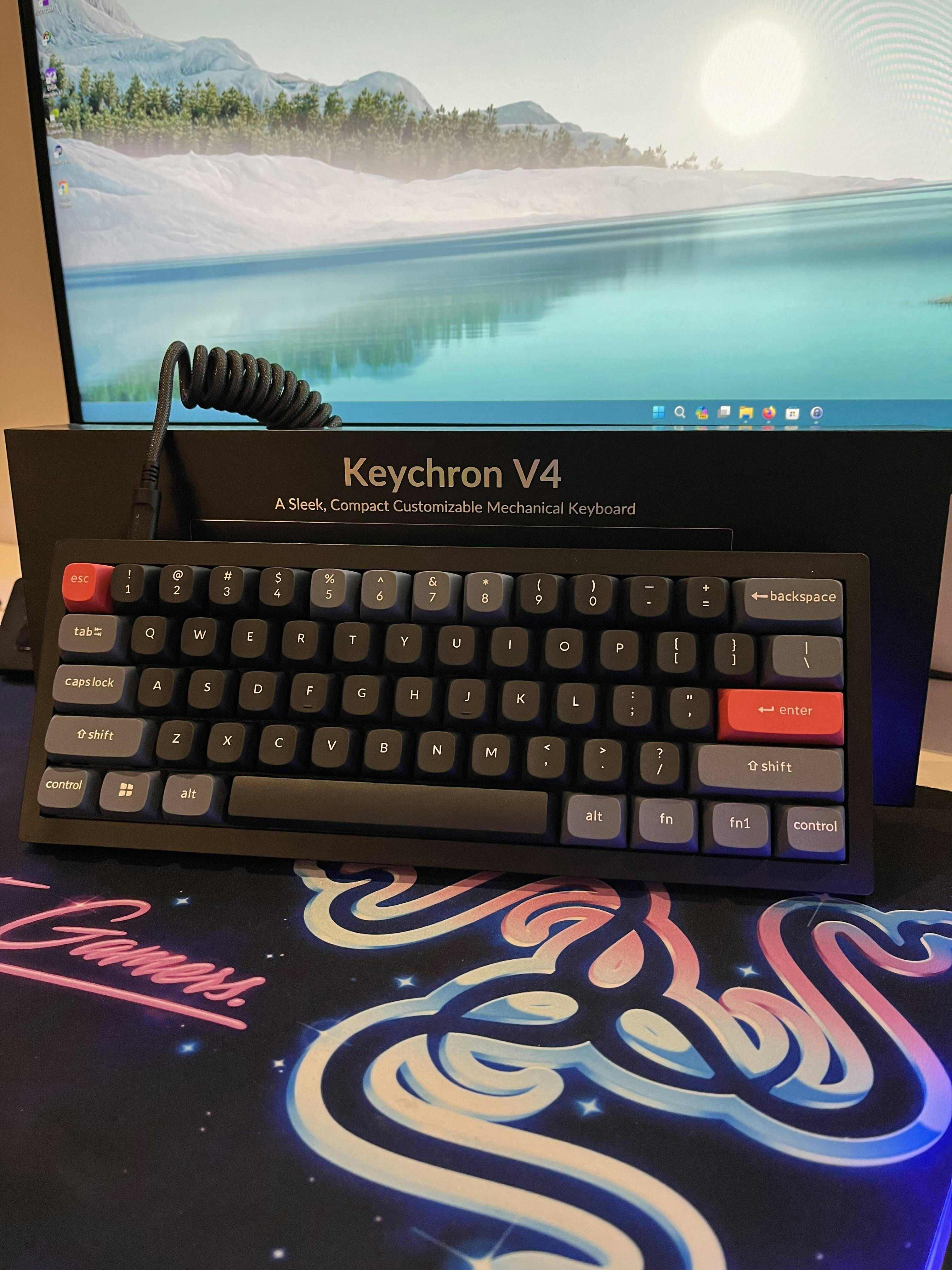 Keychron V4 QMK Custom Mechanical Keyboard (US ANSI Layout) – Keychron ...