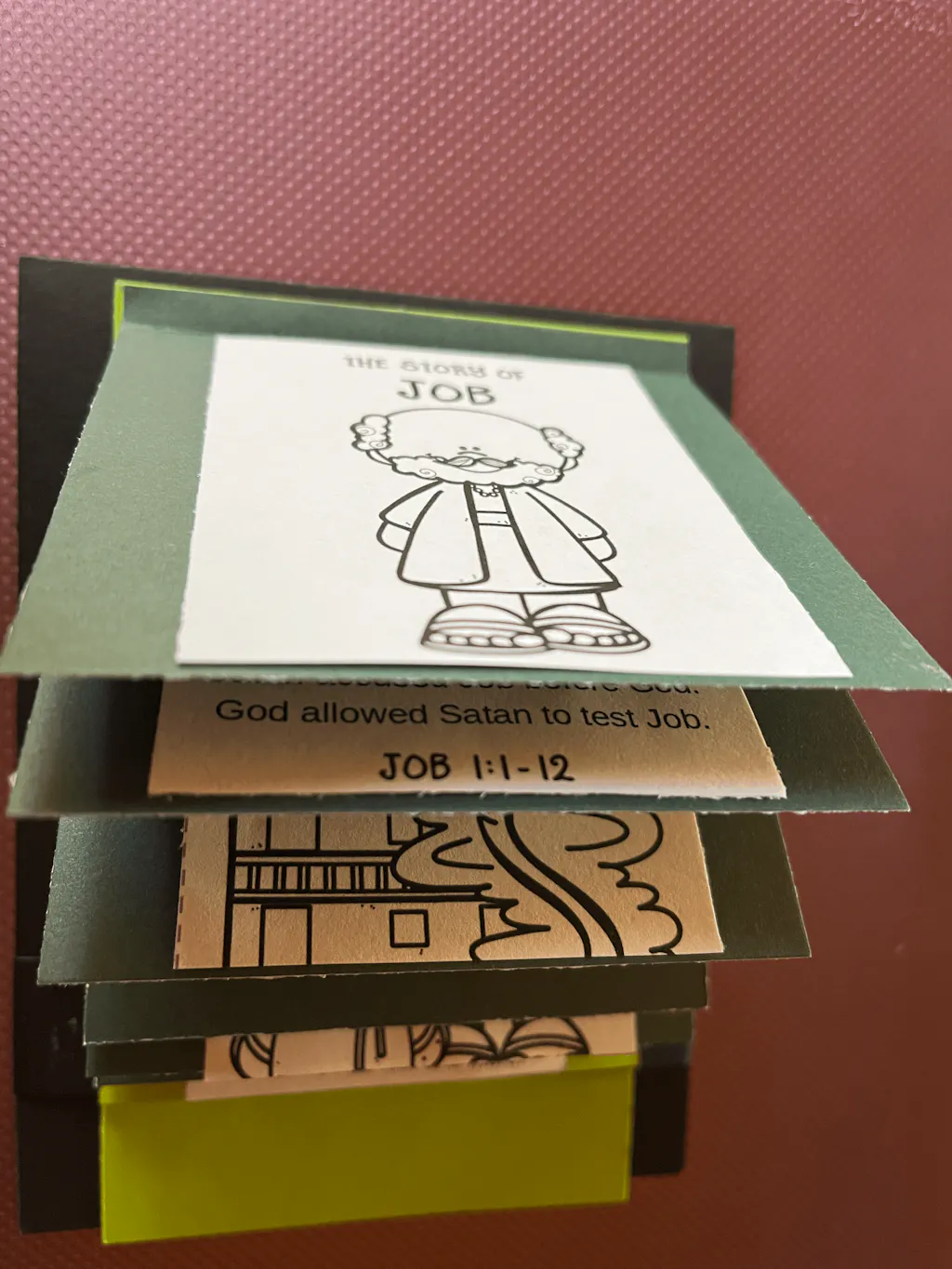 Job Bible Story Craft for Kids Mini Book – Kids Bible Teacher