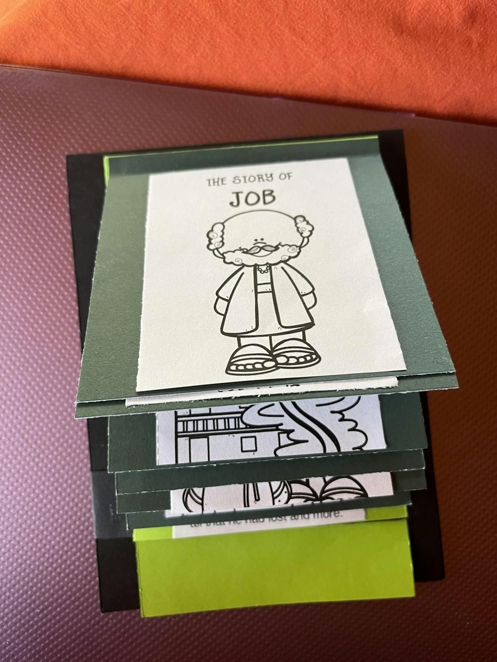 Job Bible Story Craft for Kids Mini Book – Kids Bible Teacher