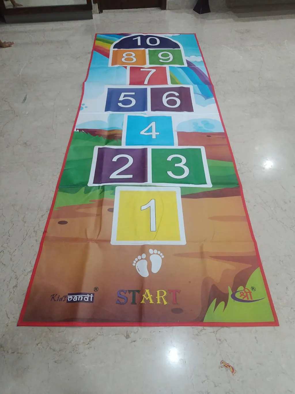 Hopscotch Jumbo Play Mat Game | 40" x 108" | Kids Mandi