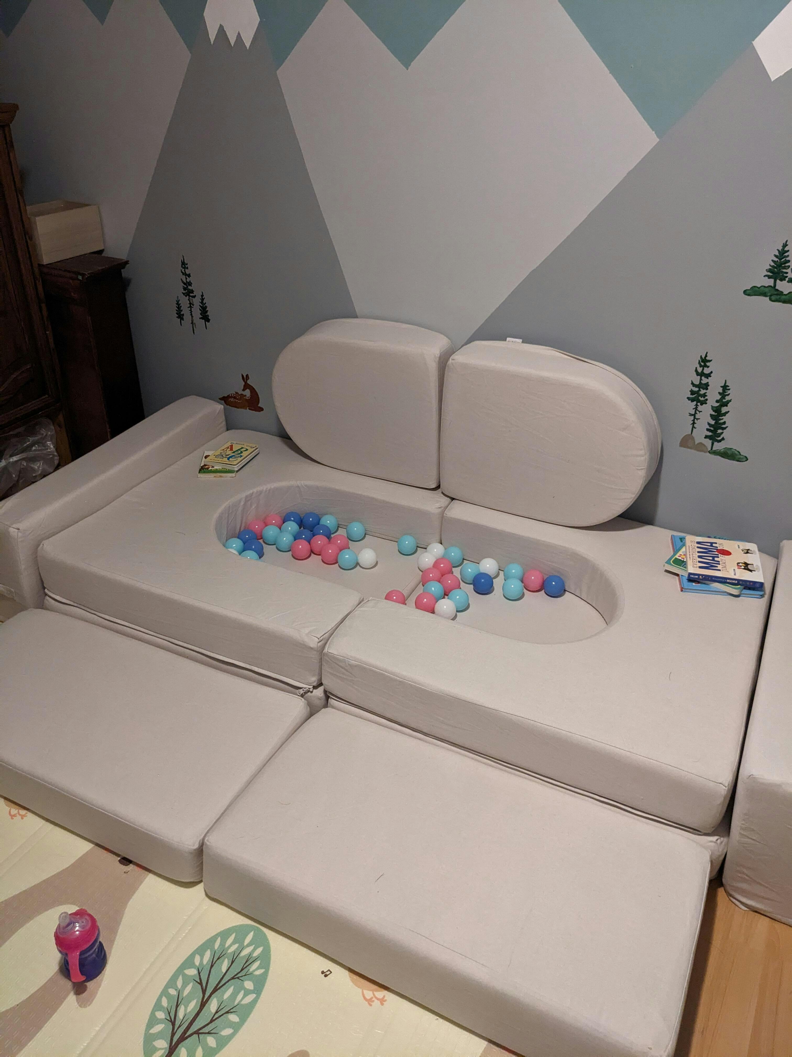 Colorful Modular Play Couch | Nugget Kids Play Foam Couch in Canada ...