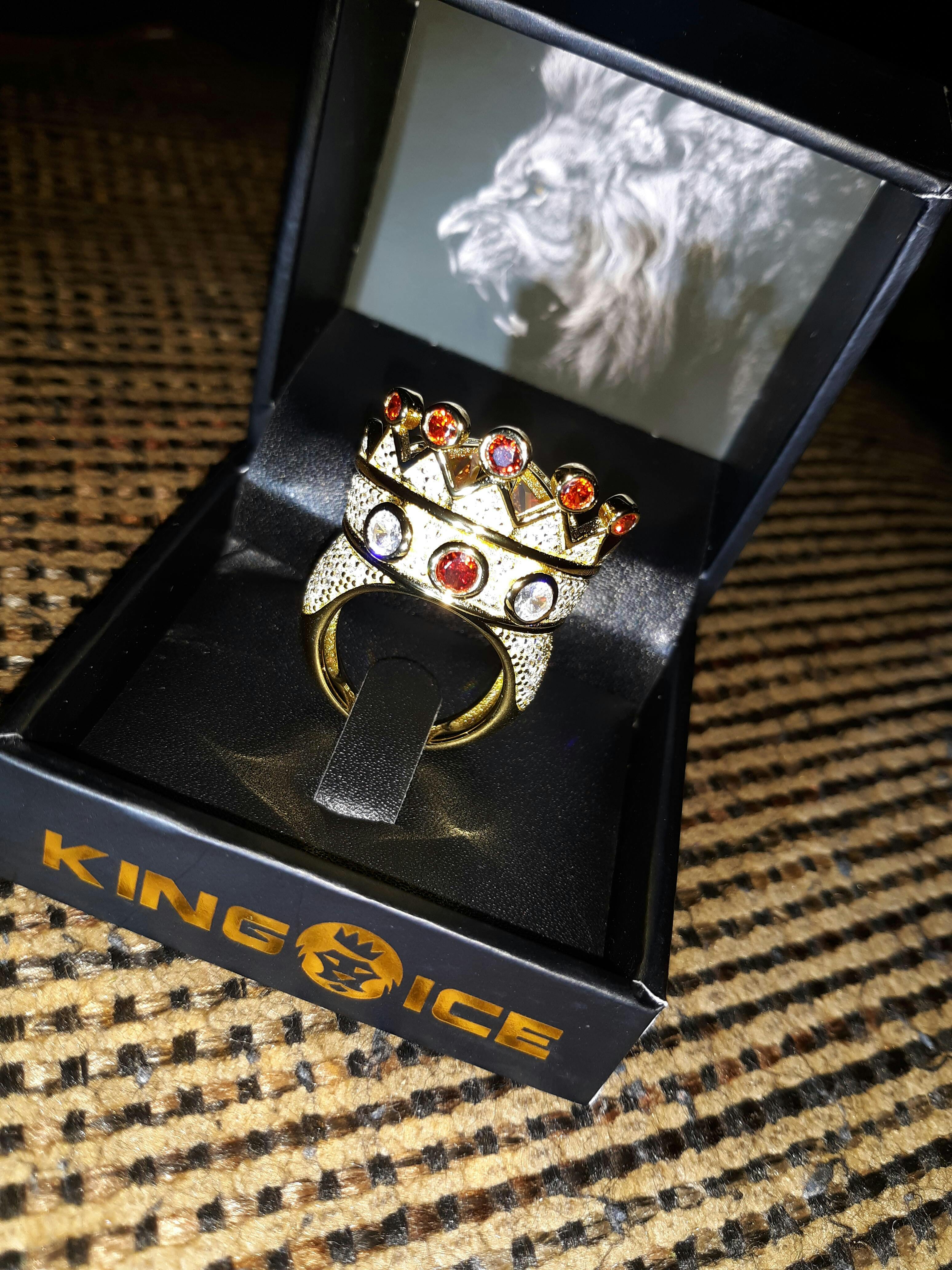 Iced Crown Ring | Hip Hop Rings | King Ice