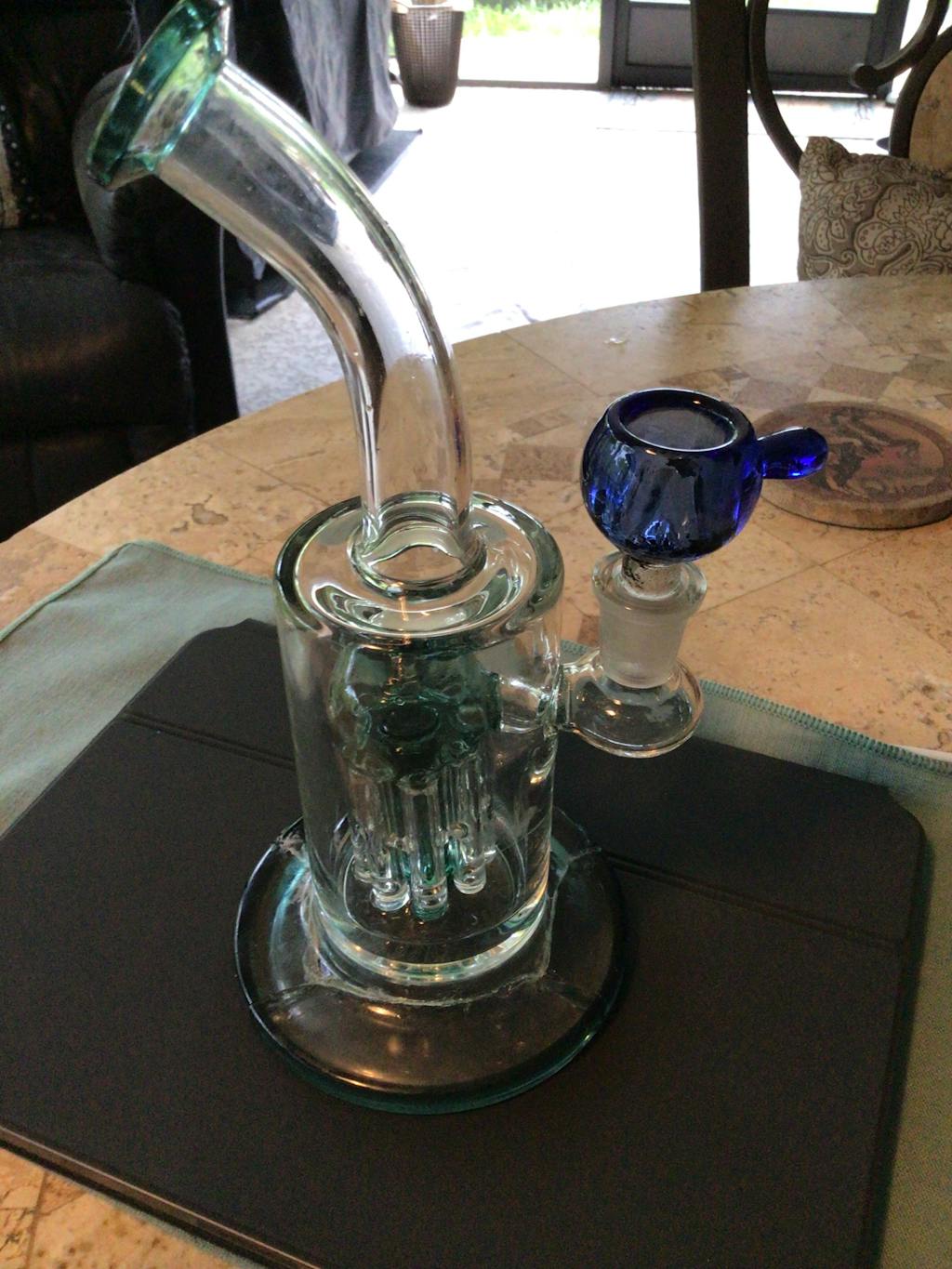 Bent Neck 8-Arm Tree Percolator Bong - Kings Pipes