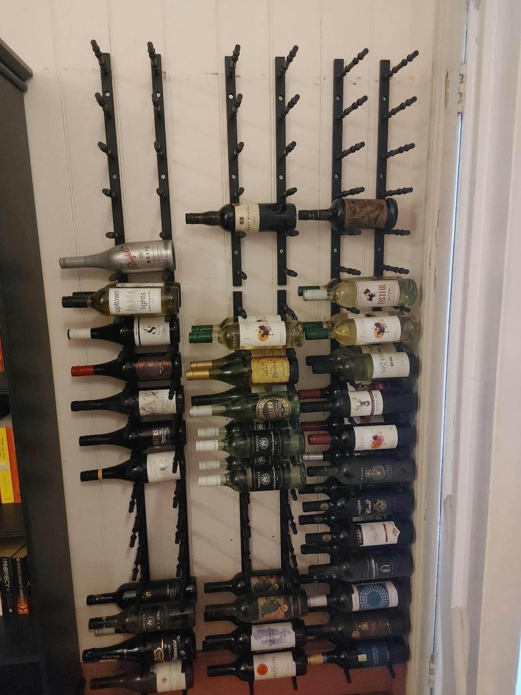 Floor-To-Ceiling Mounted Wine Rack | One-Sided