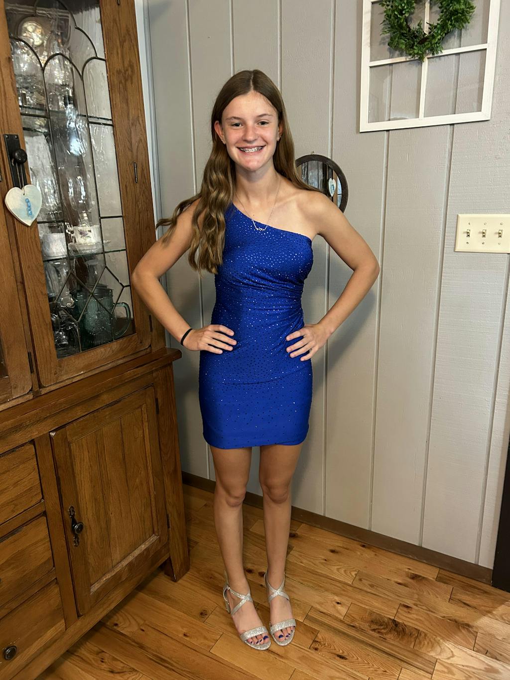 Addison Short Royal Blue Sheath One Shoulder Homecoming Dress | KissProm