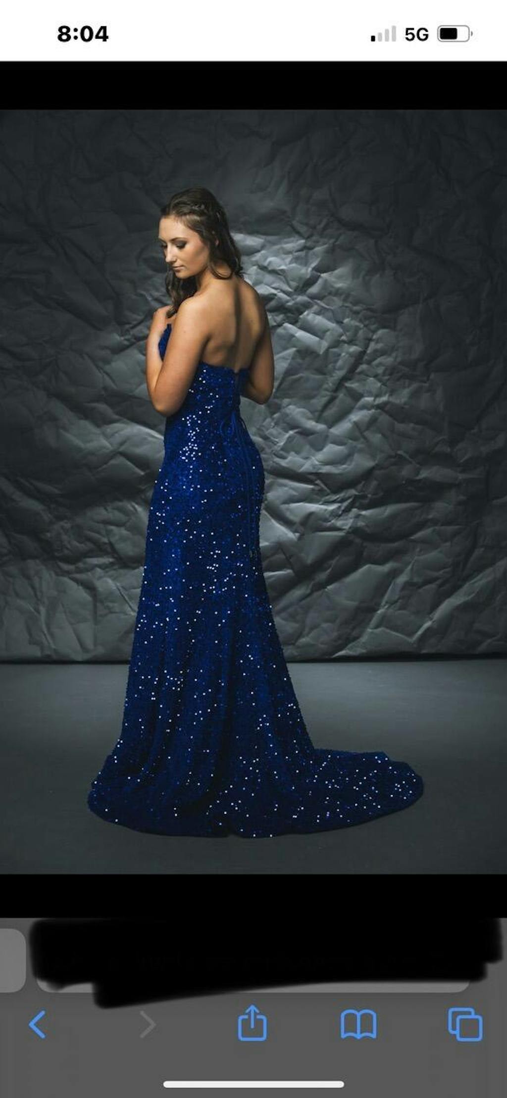 Lauryn Royal Blue Mermaid Sweetheart Neck Sequins Prom Dress